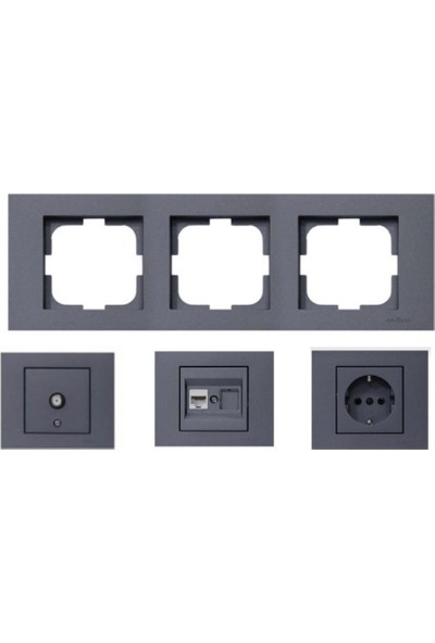 Ovivo Grano Füme 3'lü Set Ovivo Grano Füme 3'lü Set