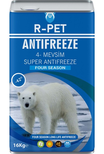 R - Pet Antifriz -42 Derece Mavi 16 kg - Teneke