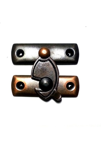 Cntma Kancalı Kutu, Tavla Klipsi, Ön Kilidi - 30X25 Eskitme, 1 Adet Cntma Kancalı Kutu, Tavla Klipsi, Ön Kilidi - 30X25 Eskitme, 1 Adet