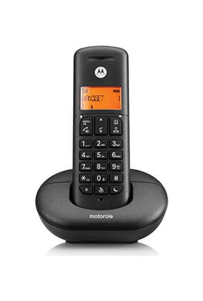Motorola E201 Handsfree Dect Telsiz Telefon Siyah Motorola E201 Handsfree Dect Telsiz Telefon Siyah