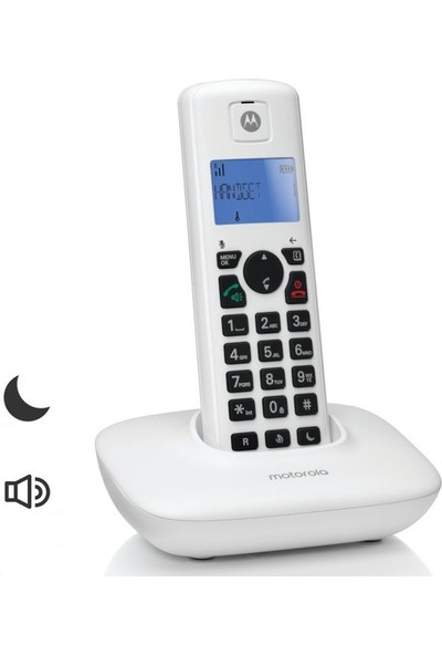 Motorola T401+ Handsfree Dect Telsiz Telefon Beyaz Motorola T401+ Handsfree Dect Telsiz Telefon Beyaz