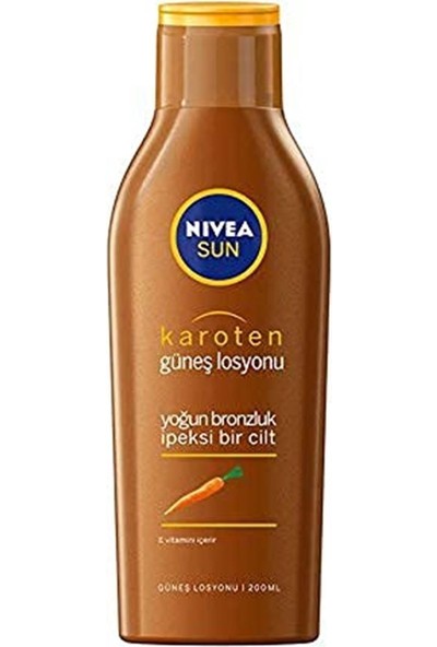 Nivea Karoten Güneş Losyonu, 200 ml Kategori: Bronzlaştırıcı