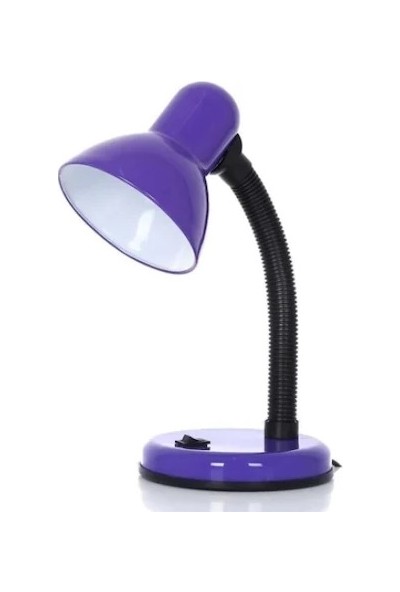 Mobgift Spiralli Retro Öğrenci Çalışma Masa Lambası (Mor) Mobgift Spiralli Retro Öğrenci Çalışma Masa Lambası (Mor)