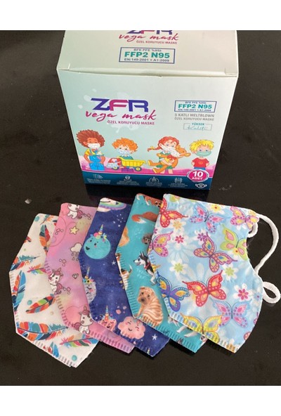 Çocuk Ffp2 Maske 10 Adet Çocuk Ffp2 Maske 10 Adet
