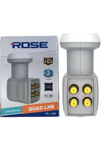 Rose 400 Quad Lnb 4lü Lnb