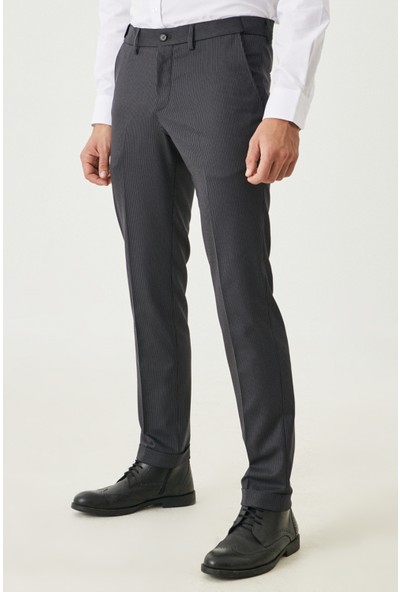 AC&Co / Altınyıldız Classics Slim Fit Beli Lastikli Yan Cep Klasik Pantolon