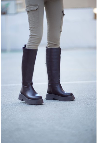 Eşle Ayakkabı Era Kadın Çizme Kahverengi Eşle Ayakkabı Era Kadın Çizme Kahverengi