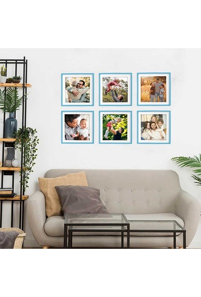 Foto Baskımız Yapışan Sök Tak Kare Kare Çerçeveler - 3'lü Paket