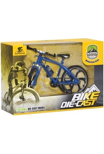 SmartFox Metal Model Oyuncak Die Cast Bisikleti 1:10 0818-2A Mavi