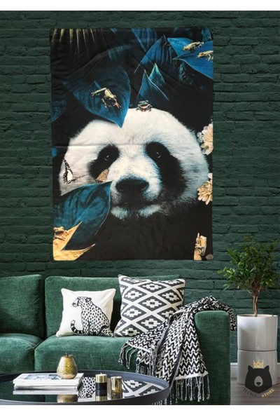 Tuengi Store Panda Duvar Halısı 150X100 cm Tuengi Store Panda Duvar Halısı 150X100 cm