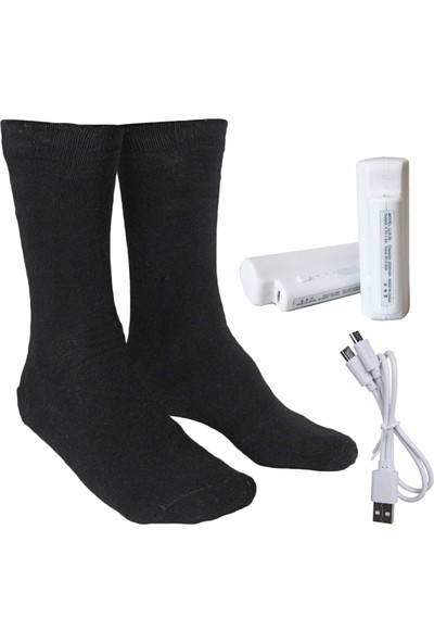Homyl Isıtmalı Çorap Elektrikli 3 Seviye Ayarlanabilir Ayak Isıtıcı Pamuk Nefes Çorap