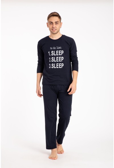 Tampap Erkek Baskılı Uzun Kol Pijama Takımı Tampap Sleep Tampap Erkek Baskılı Uzun Kol Pijama Takımı Tampap Sleep