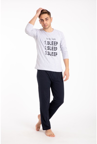 Tampap Erkek Baskılı Uzun Kol Pijama Takımı Tampap Sleep Tampap Erkek Baskılı Uzun Kol Pijama Takımı Tampap Sleep