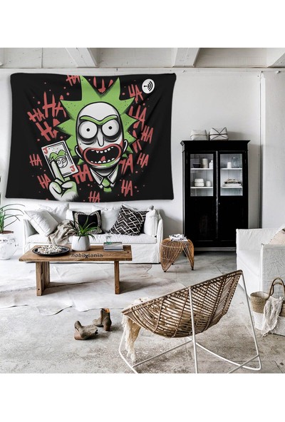 Hobimania Duvar Örtüsü Tapestry Rick And Morty Uzay Animasyon Joker 150X200 cm Duvar Dekorasyon Moda Hobimania Duvar Örtüsü Tapestry Rick And Morty Uzay Animasyon Joker 150X200 cm Duvar Dekorasyon Moda