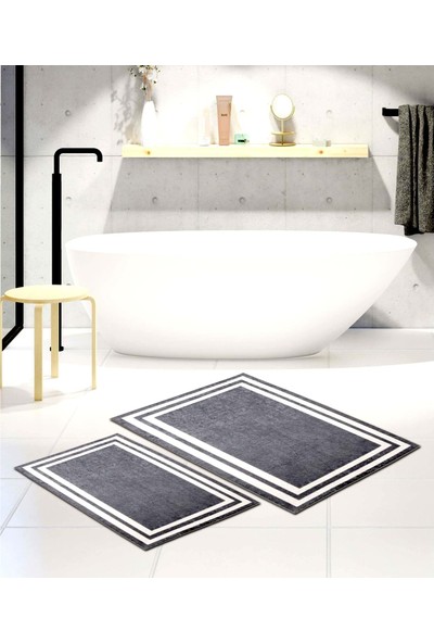 Pandora Halı Yıkanabilir Dijital Kaymaz Taban 2'li Banyo Paspası Pandora Halı Yıkanabilir Dijital Kaymaz Taban 2'li Banyo Paspası