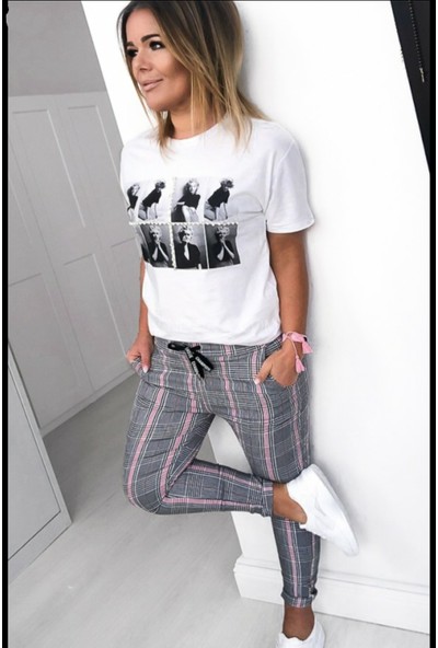 Vivian Alt Ekose Desen Janes Dalgıç Kumaş Pantolon Üst Inci Detay Baskılı Süprem Kumaş Bluz Ikili Takımüst 50 Cmalt 95 cm Vivian Alt Ekose Desen Janes Dalgıç Kumaş Pantolon Üst Inci Detay Baskılı Süprem Kumaş Bluz Ikili Takımüst 50 Cmalt 95 cm