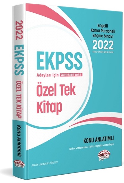 Editör Yayınevi Ekpss Adayları Için Özel Tek Kitap Konu Anlatımlı Editör Yayınevi Ekpss Adayları Için Özel Tek Kitap Konu Anlatımlı