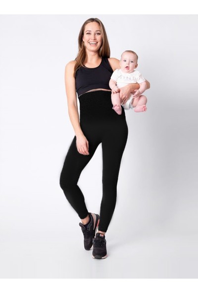 marketimgel Lohusa Dönemi Sarkma Önleyici Korse Tayt Yüksek Bel Mistirik