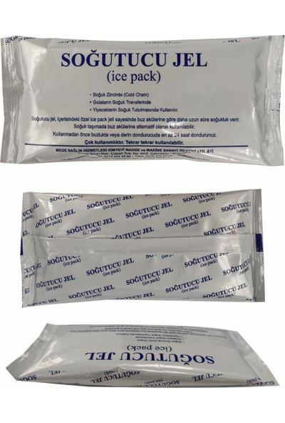 10 Adet Soğutucu Jel Poşet Buz Aküsü 260 gr 10 Adet Soğutucu Jel Poşet Buz Aküsü 260 gr