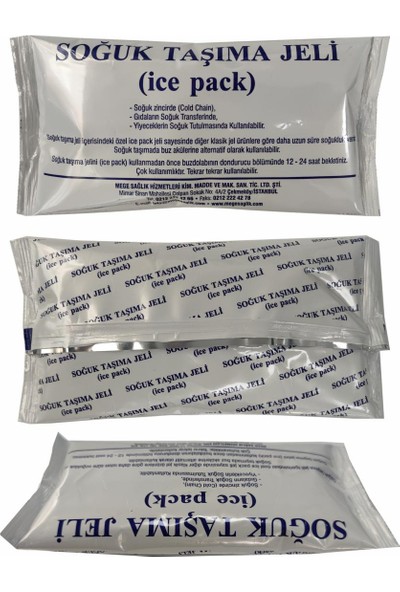 10 Adet Soğutucu Jel Poşet Buz Aküsü 480 gr 10 Adet Soğutucu Jel Poşet Buz Aküsü 480 gr