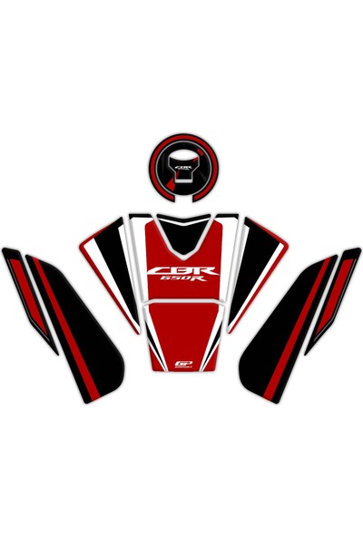 Gp Kompozit Honda Cbr 650 R 2019-2021 Uyumlu Tank Pad Seti Kırmızı Gp Kompozit Honda Cbr 650 R 2019-2021 Uyumlu Tank Pad Seti Kırmızı