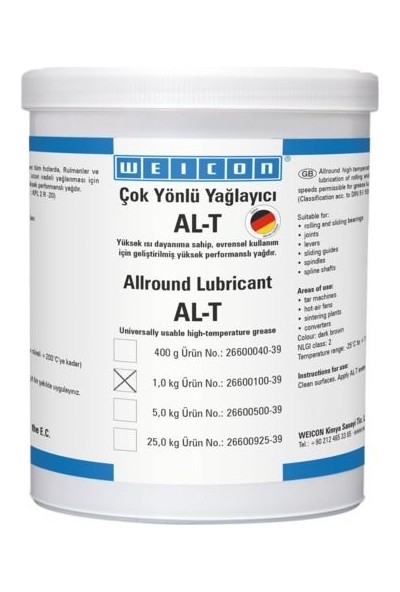 Weıcon Yağlayıcı Al-T 1 kg