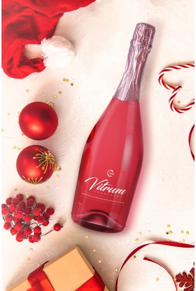 Vitrum Alkolsüz Çilek Aromalı Şampanya 750 ml