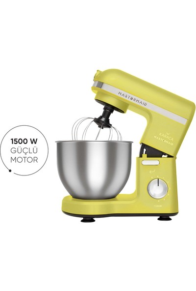 Karaca Mastermaid Chef Stand Mikser Pineapple Yellow 1500W 5 Lt Karaca Mastermaid Chef Stand Mikser Pineapple Yellow 1500W 5 Lt
