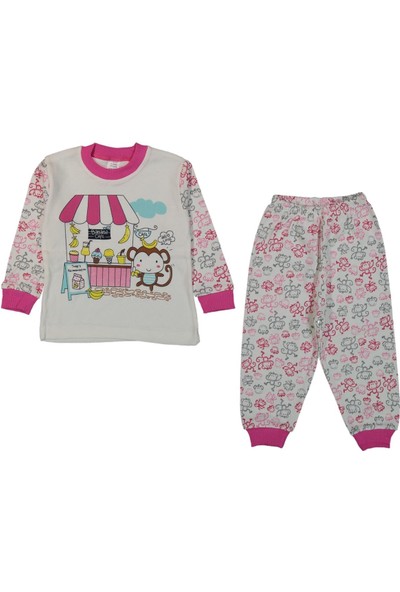 Baby Selen Muzlu Maymun Bebe Boy Kız Pijama Takımı