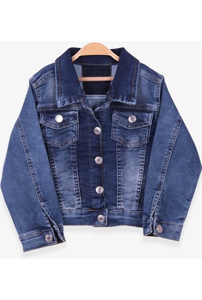 Breeze Kız Çocuk Kot Ceket Koyu Mavi (6-10 Yaş)