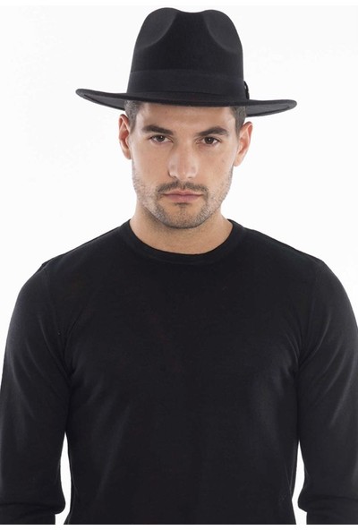 The Fashlook Siyah Fötr Şapka