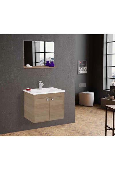 Badella Linda 65 Marbella Kiraz Banyo Mobilya Seti 65*52 cm Badella Linda 65 Marbella Kiraz Banyo Mobilya Seti 65*52 cm