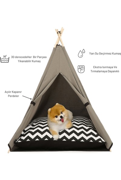 Teepee House Köpek Çadırı 70 x 70 x 85 cm