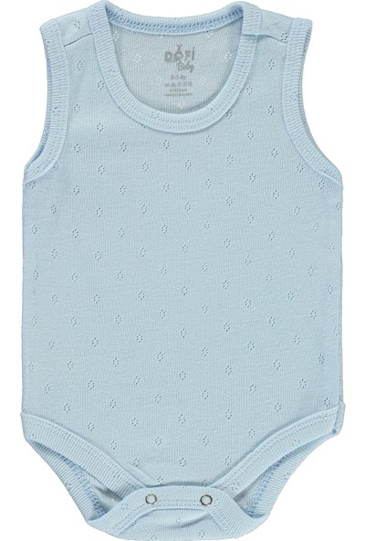 Dofi Baby Bebek Çıtçıtlı Badi 0-12 Ay Mavi