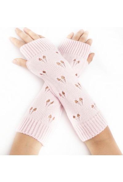 Springday Kadın Uzun Yarım Parmak Kışlık Eldiven (Yurt Dışından)