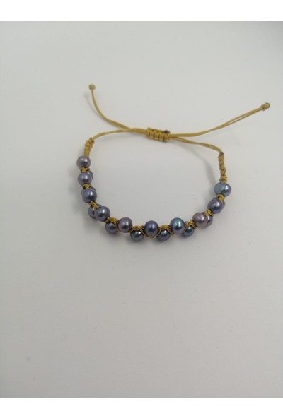 Atölye Lilith Makrome Örgülü Siyah Inci Bileklik Atölye Lilith Makrome Örgülü Siyah Inci Bileklik