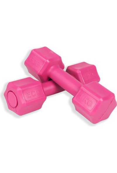 Ecgspor 1 kg Pembe Dambıl Seti 1 kg x 2 Toplam 2 kg Ağırlık Seti Ecgspor 1 kg Pembe Dambıl Seti 1 kg x 2 Toplam 2 kg Ağırlık Seti