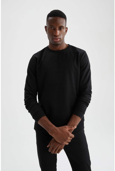 DeFacto Modern Fit Bisiklet Yaka Uzun Kollu Sweatshirt W9352AZ22SP DeFacto Modern Fit Bisiklet Yaka Uzun Kollu Sweatshirt W9352AZ22SP