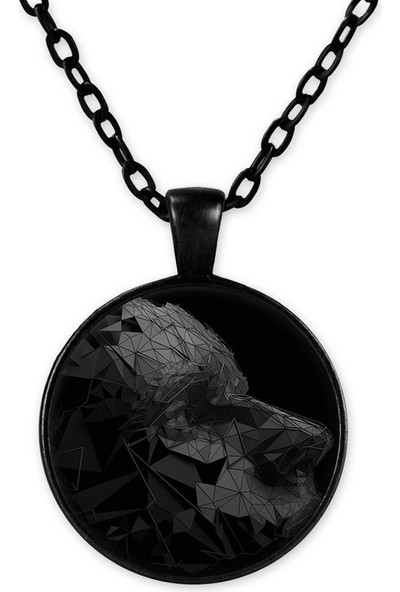 Rowalsi 3D Art Yapay Zeka Siyah Zincirli Kolye Rowalsi 3D Art Yapay Zeka Siyah Zincirli Kolye