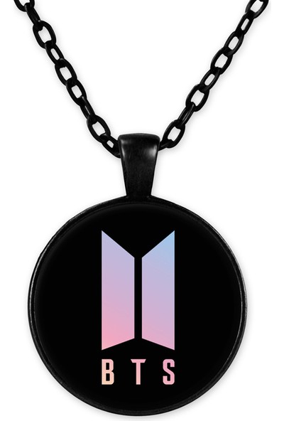 Rowalsi Bts Siyah Zincirli Kolye BLL384