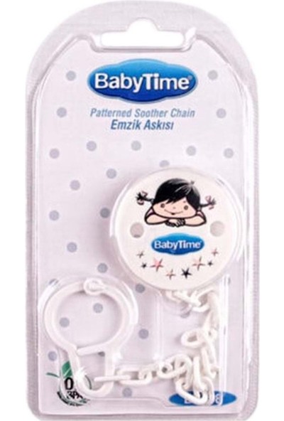 Babytime BT198 Emzik Askısı - Beyaz Babytime BT198 Emzik Askısı - Beyaz