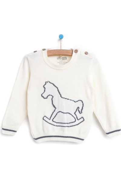 Hello Baby Hellobaby Basic Erkek Bebek Düğmeli Kazak