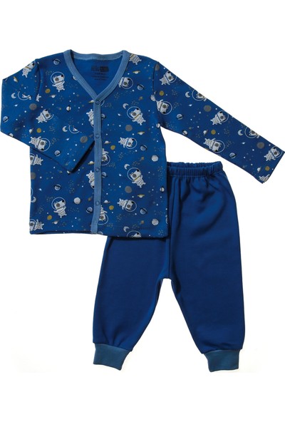 Hello Baby Hellobaby Basic Erkek Bebek Çıtçıtlı Pijama Takımı