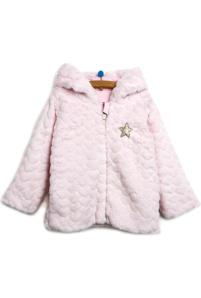 Hello Baby Hellobaby Basic Kız Bebek Peluş Kapüşonlu Mont