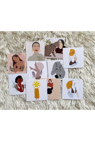 Paytak Moda Motto Kadın Feminist Kedi Limon Karışık Tasarımlı 10'lu 7-7cm PYTKMTT0025 Paytak Moda Motto Kadın Feminist Kedi Limon Karışık Tasarımlı 10'lu 7-7cm PYTKMTT0025