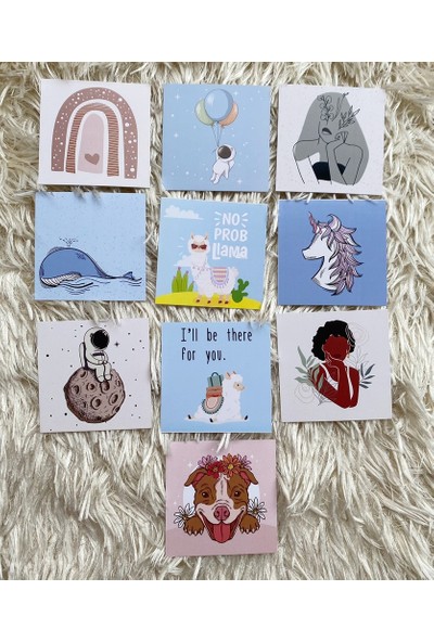 Paytak Moda Motto Unicorn Lama Astronot Kadın Karışık Tasarımlı 10'lu 7-7cm PYTKMTT0031 Paytak Moda Motto Unicorn Lama Astronot Kadın Karışık Tasarımlı 10'lu 7-7cm PYTKMTT0031