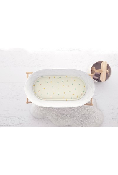 Happy Folks Confetti Rain Beşik Lastikli Çarşaf