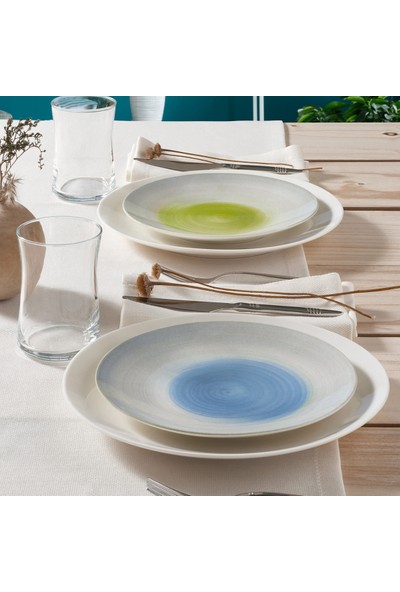 Güral Porselen - Gbs Atına Otel 6 Lı 20 Cm.duz Tabak Elegant 22256 Güral Porselen - Gbs Atına Otel 6 Lı 20 Cm.duz Tabak Elegant 22256