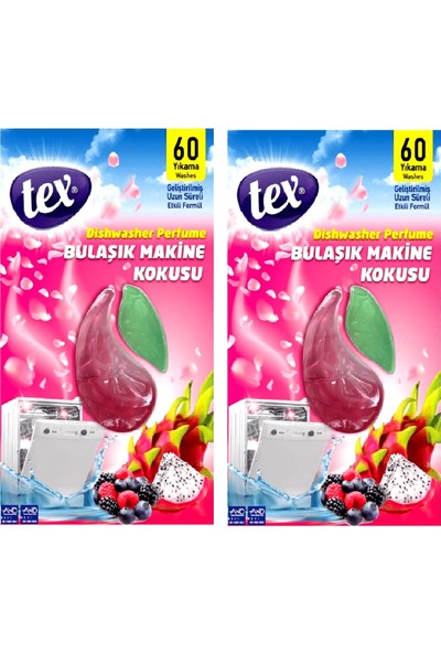 Tex Bulaşık Makina Kokusu Parfümlü 60 Yıkama X2