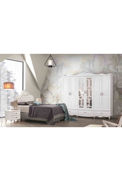 Viento Mobilya Aster Aynalı ve Kapaklı %100 Mdf Yatak Odası Takımı Viento Mobilya Aster Aynalı ve Kapaklı %100 Mdf Yatak Odası Takımı